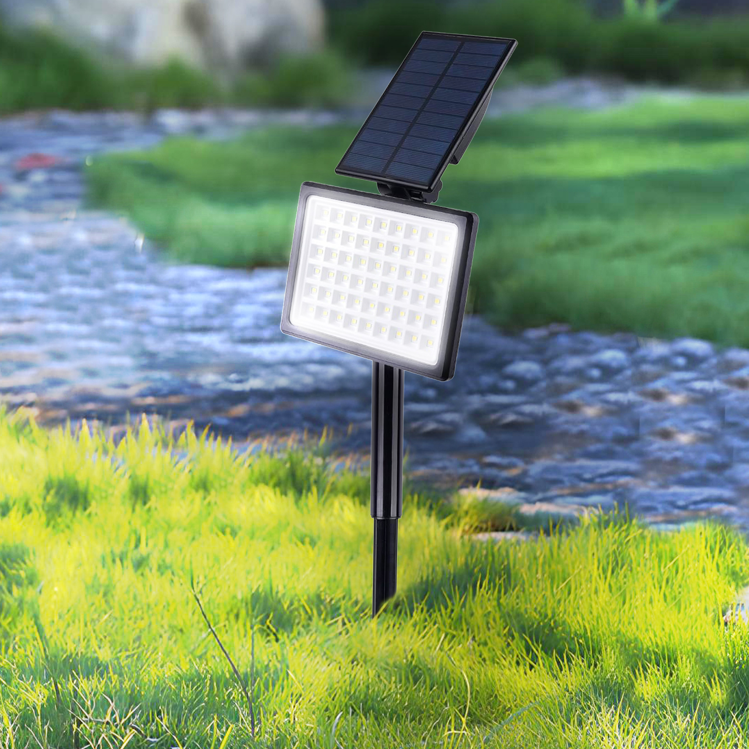 GIGAWATTS Solar-Powered LED Spot Light for Outdoor Decor