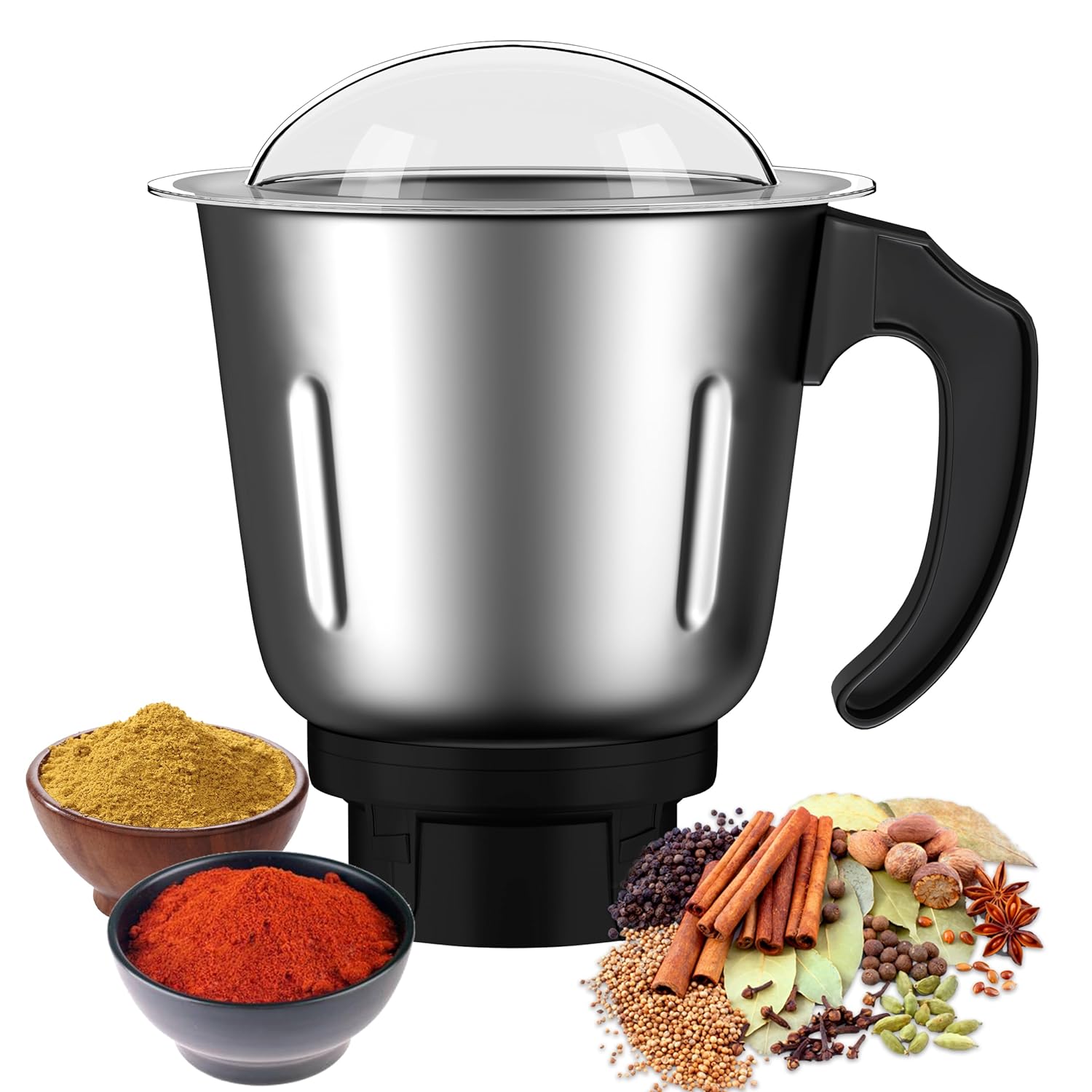GIGAWATTS Mixer Grinder Blender Jar Stainless Steel Grinding Container ...