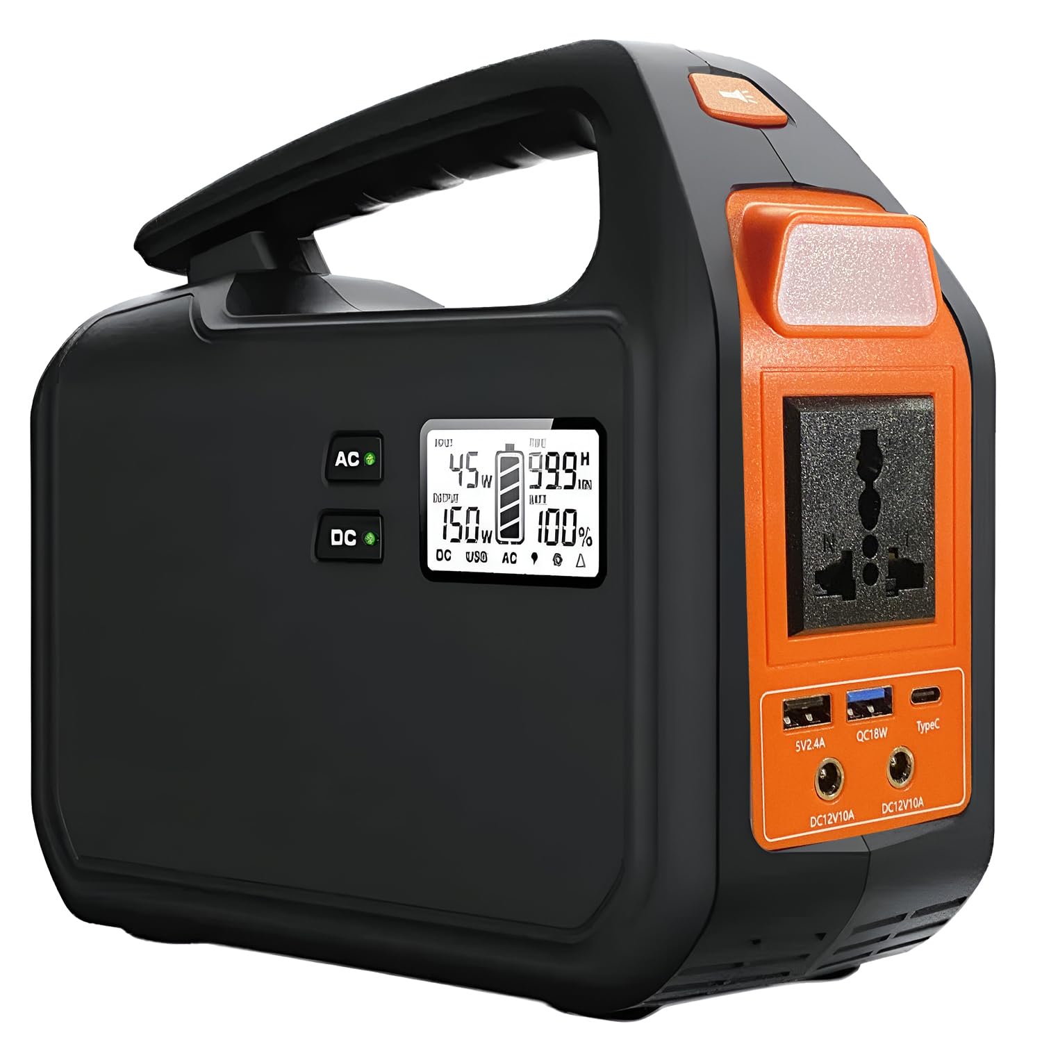 GIGAWATTS S150 155Wh Portable Power Station 300W AC USB & Type C Output ...