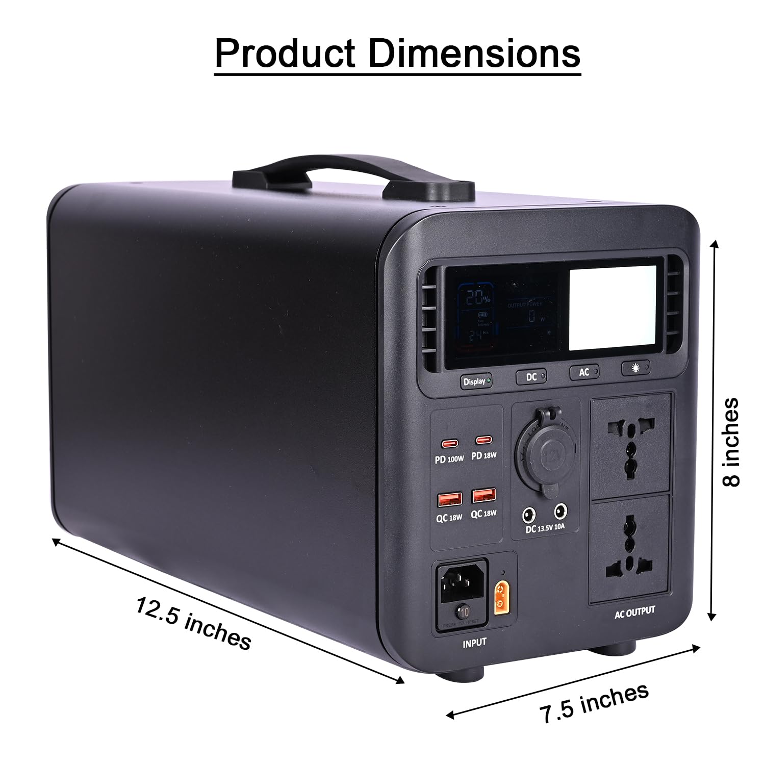 GIGAWATTS K700 Portable Power Station LiFePo4 Battery 700W AC USB ...