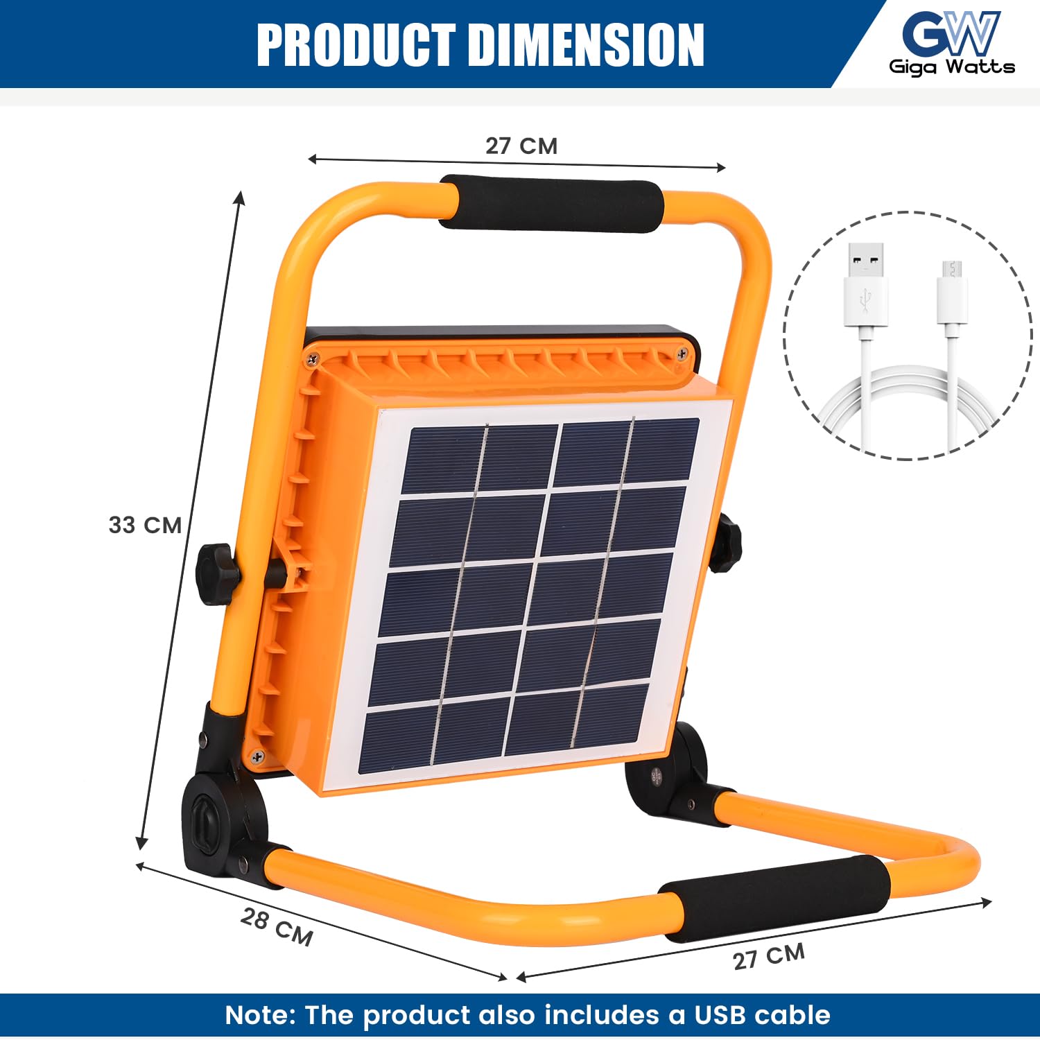 GIGAWATTS Solar Flood Light 100W Smart Bright Multi-Functional Cool ...