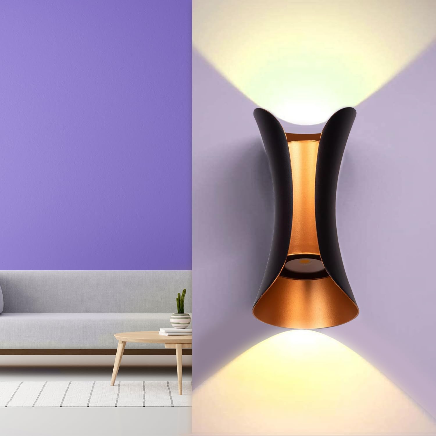 GIGAWATTS 18W Wall Light 2 Way BIS Approved Modern IP65 Waterproof ...